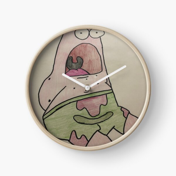 Shocked Patrick Clocks | Redbubble