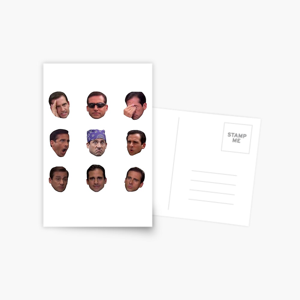 "Michael Scott Faces" Sticker for Sale by Ryan1215 | Redbubble