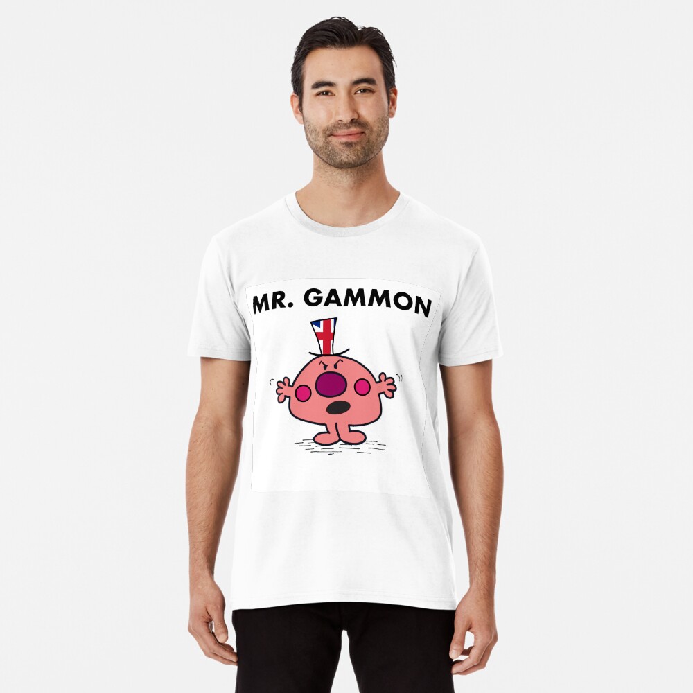 "Mr Gammon - Brexit Joke Mr Men Character" T-shirt for Sale by johncre ...