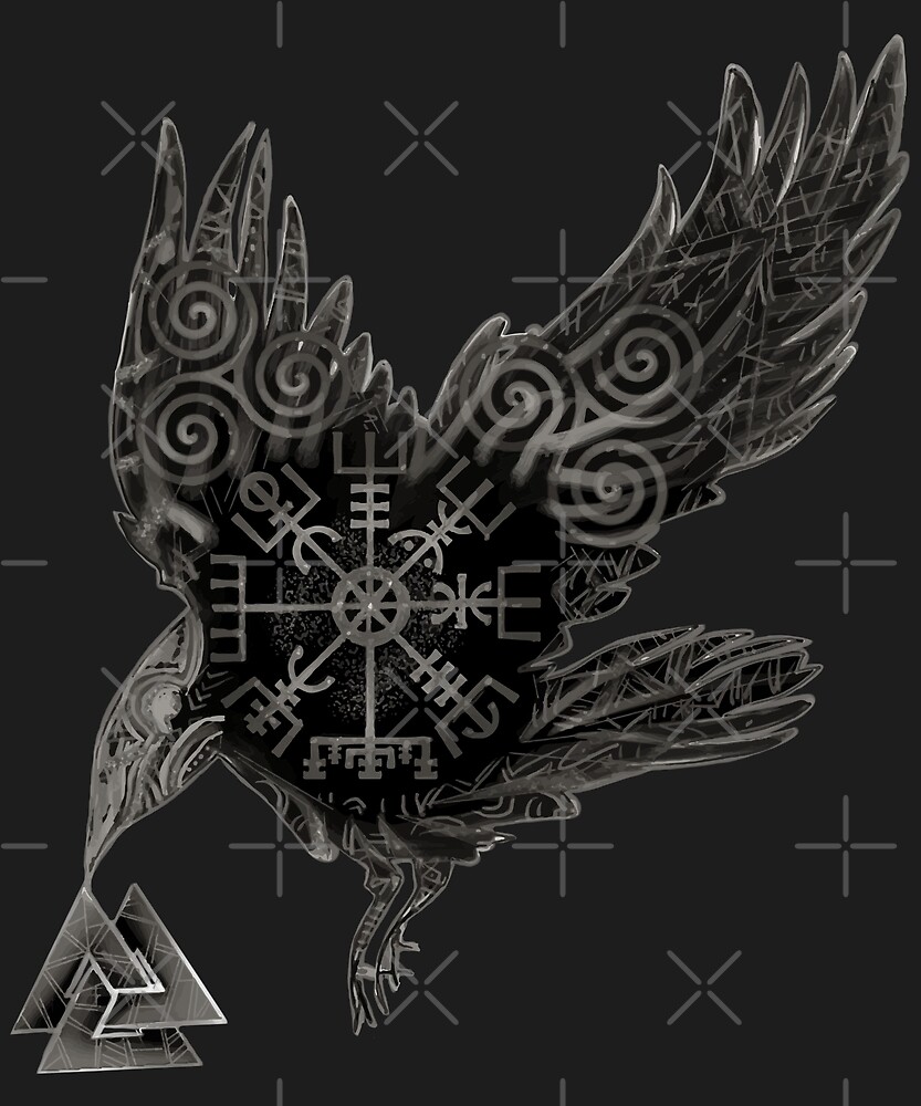 "Raven Rune Magic Symbols" by Desha001 | Redbubble