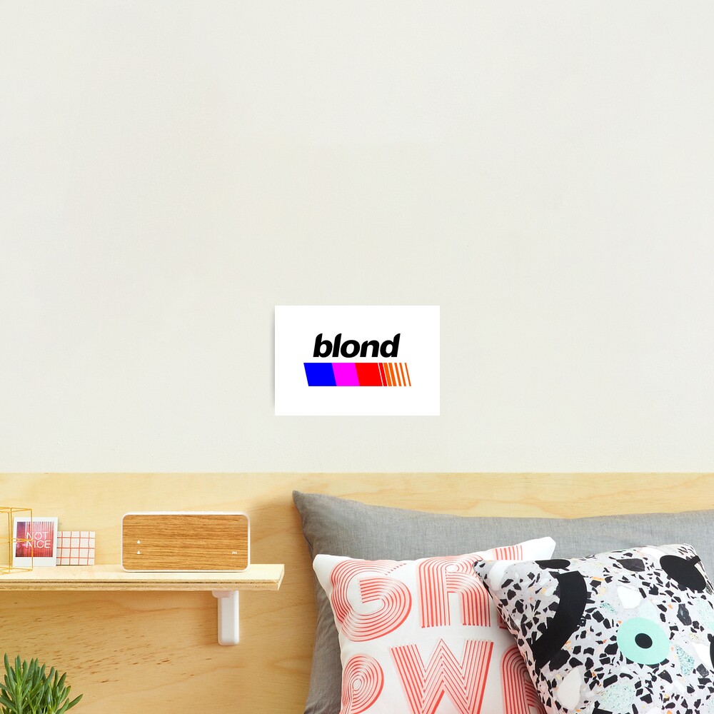"Frank Ocean Blonde" Sticker for Sale by CulturePrints | Redbubble
