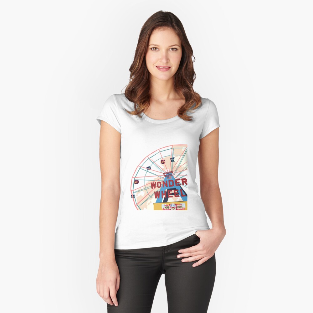 "Wonder Wheel" Sticker for Sale by laura-arual | Redbubble