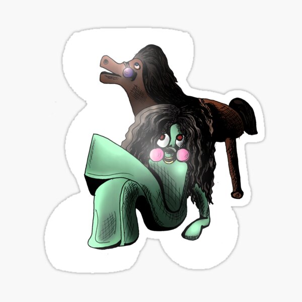"Cute 60s/Hippie Gumby and Pokey" Sticker for Sale by artbydanic ...