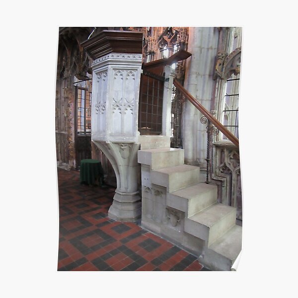 "Pulpit And Steps" Poster for Sale by lezvee | Redbubble