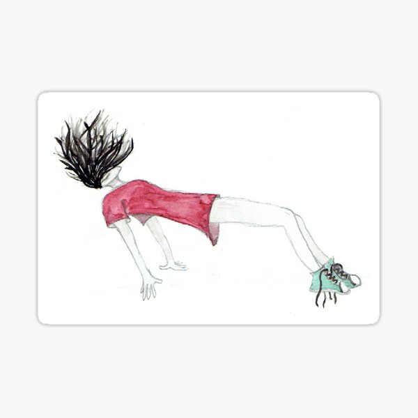 "girl falling" Sticker for Sale by olyrollypolly | Redbubble