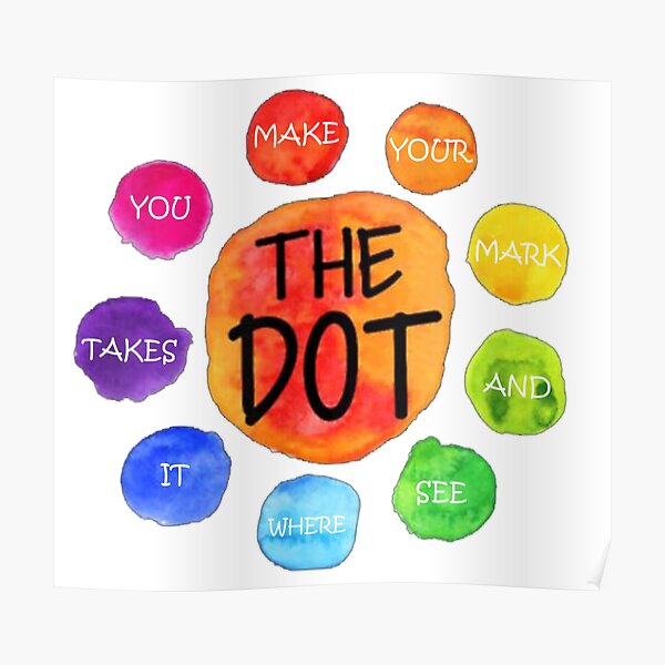 "International dot day , the dot make your mark " Poster for Sale by ...