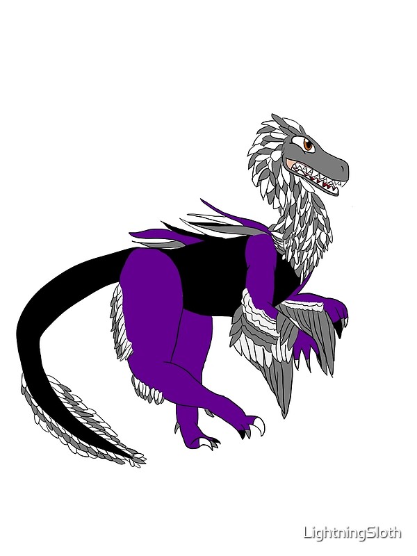 "Asexual Pride Raptor" by LightningSloth | Redbubble