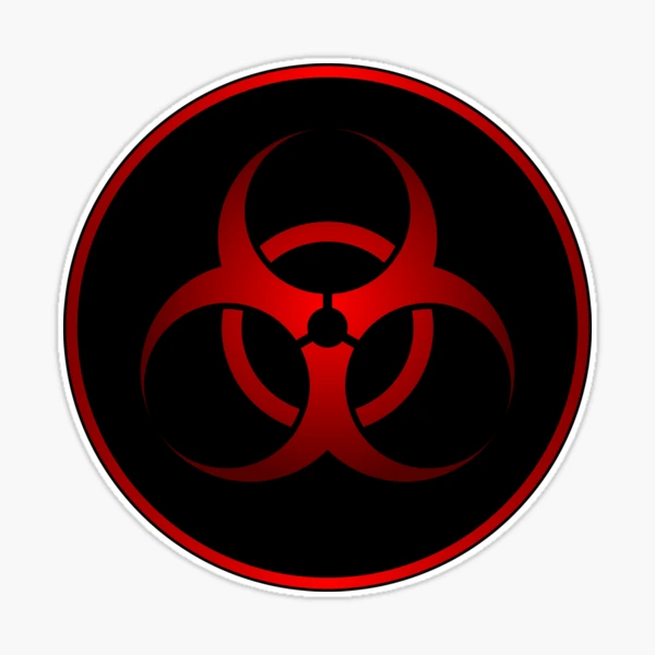 Red Biohazard Sign Amazon.com: Biohazard Stickers Sign 2 Inch