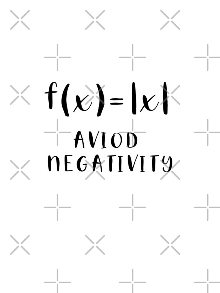 "Avoid Negativity Funny design for Math geeks" iPhone Case for Sale by ...
