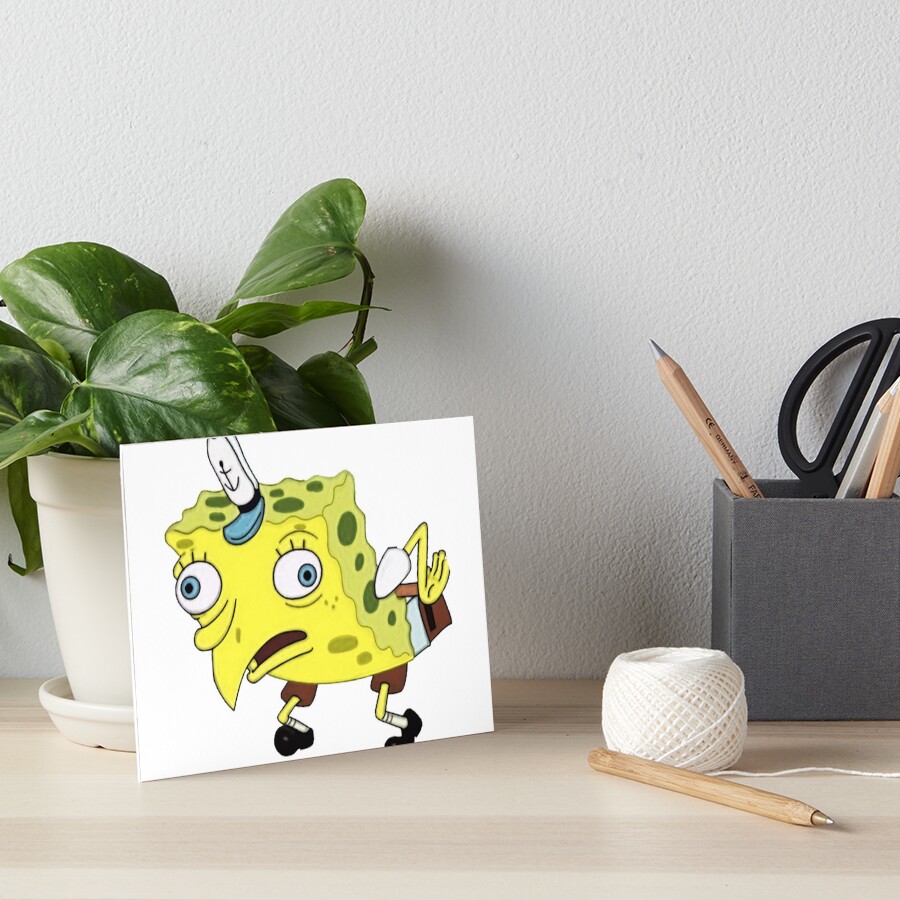"Spongebob Meme" Art Board Print for Sale by PureInstinct | Redbubble