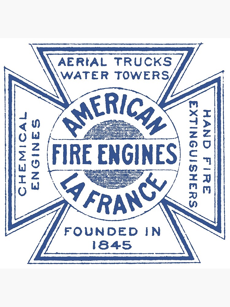 "1909 American LaFrance Fire Engine Logo" Poster for Sale by ...