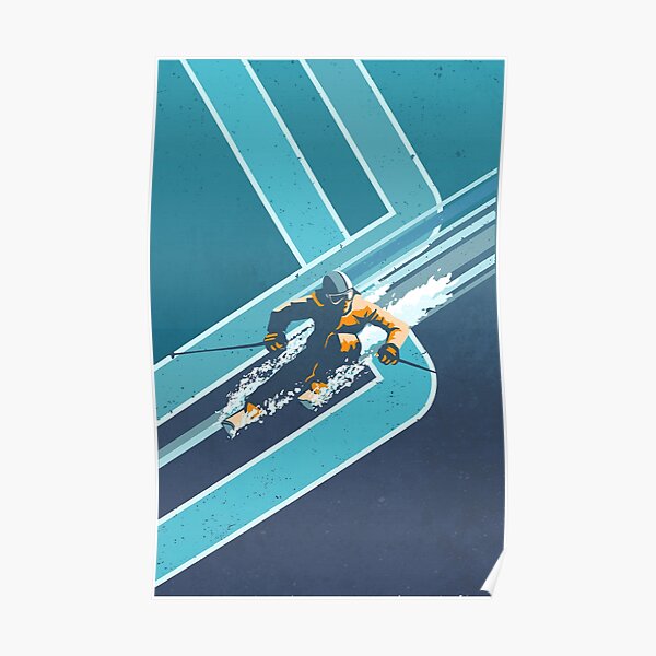 "Retro Ski Slopeside Poster" Poster by SFDesignstudio | Redbubble