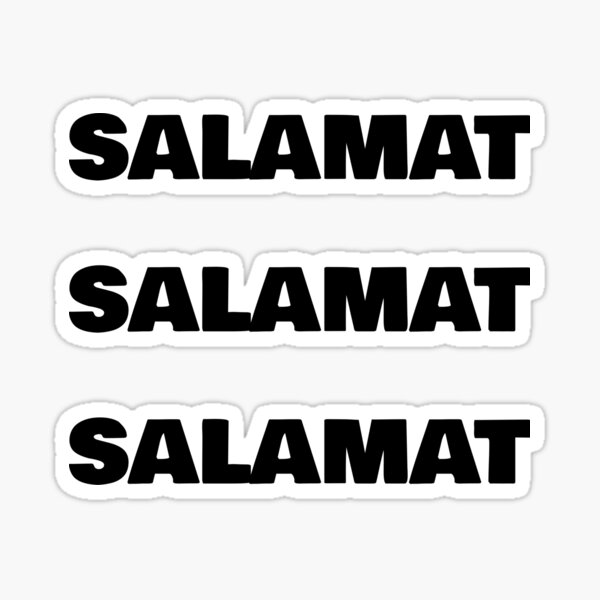 "Salamat Salamat Salamat" Sticker for Sale by phys | Redbubble