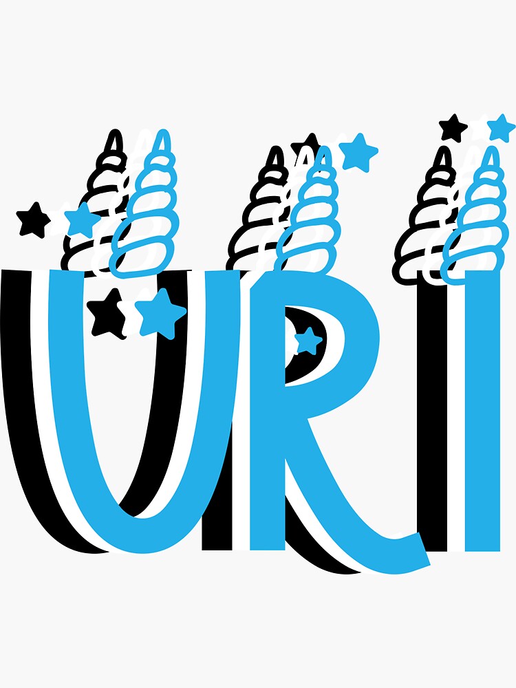 "Unicorn-URI" Sticker by stickersbynic | Redbubble