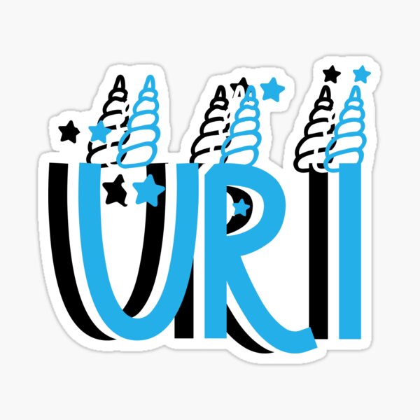 "Unicorn-URI" Sticker by stickersbynic | Redbubble