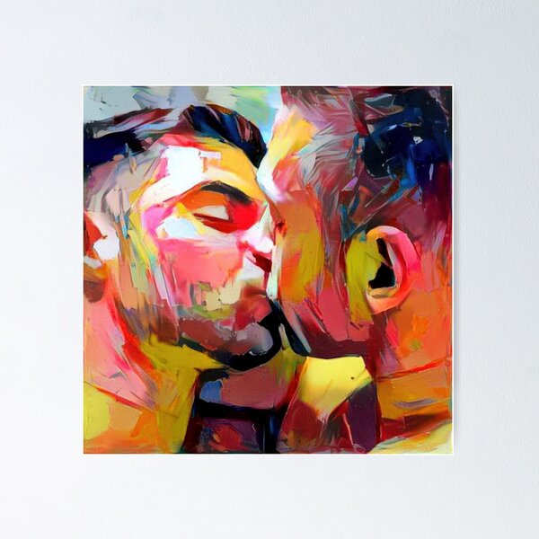 "First Kiss" Poster for Sale by androscopedmen | Redbubble