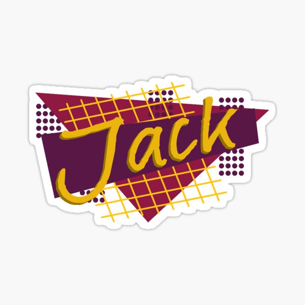 "Jack Name Logo" Sticker for Sale by carmdean | Redbubble