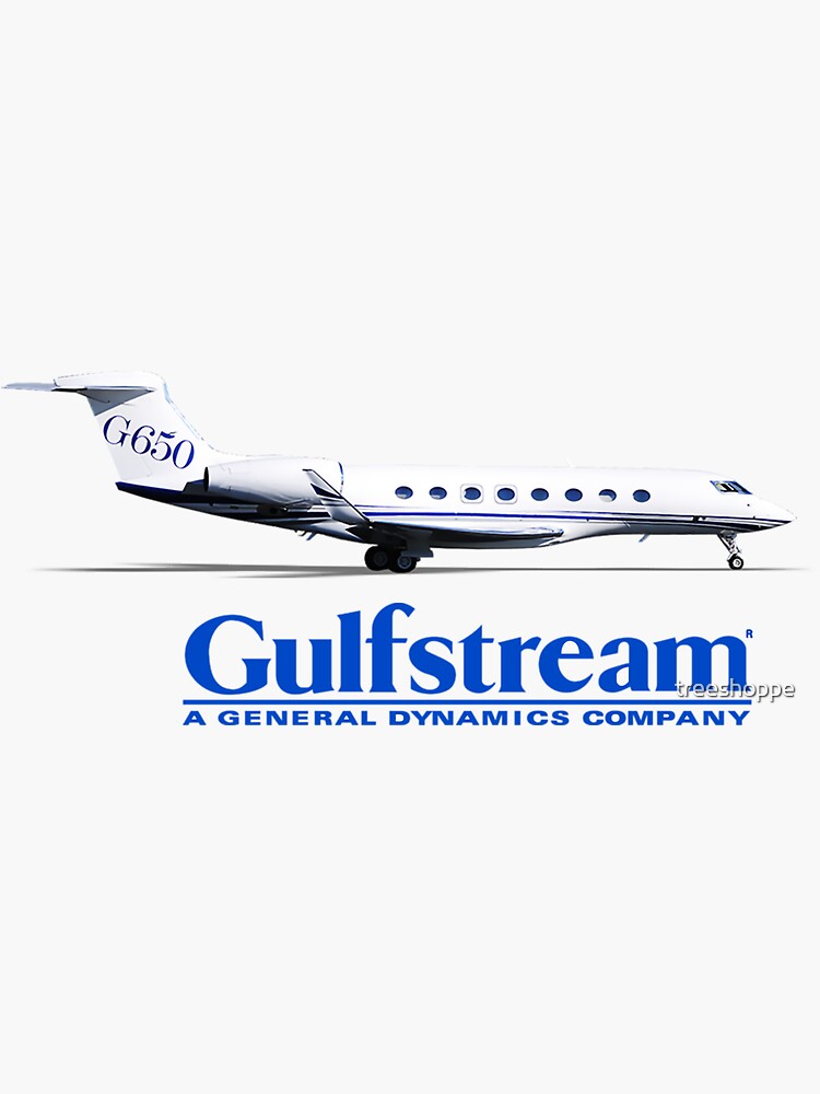 "Gulfstream G650" Sticker for Sale by treeshoppe | Redbubble