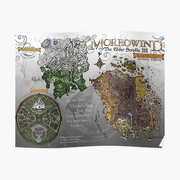 "Morrowind, Elder Scrolls" Poster for Sale by sshurfxc | Redbubble