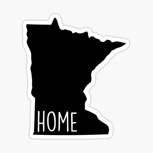 "Minnesota State Home" Sticker for Sale by warmhomeboutiqu | Redbubble