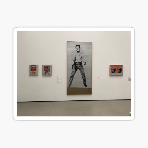 "Andy Warhol, The Broad" Sticker by nidahm | Redbubble