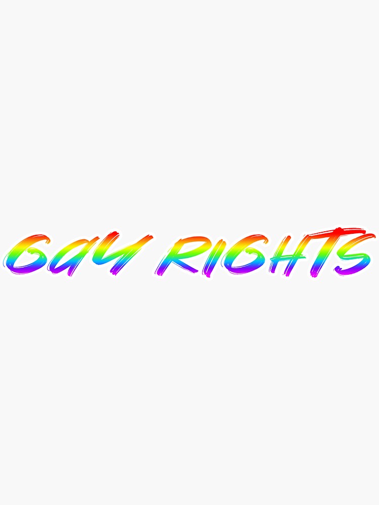 "gay rights" Sticker by ravensbrace | Redbubble