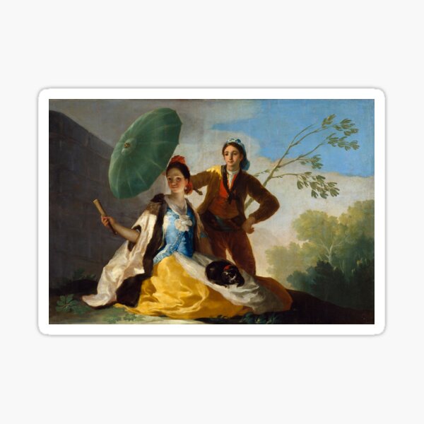 "The Parasol - Francisco Goya" Sticker for Sale by themasters | Redbubble