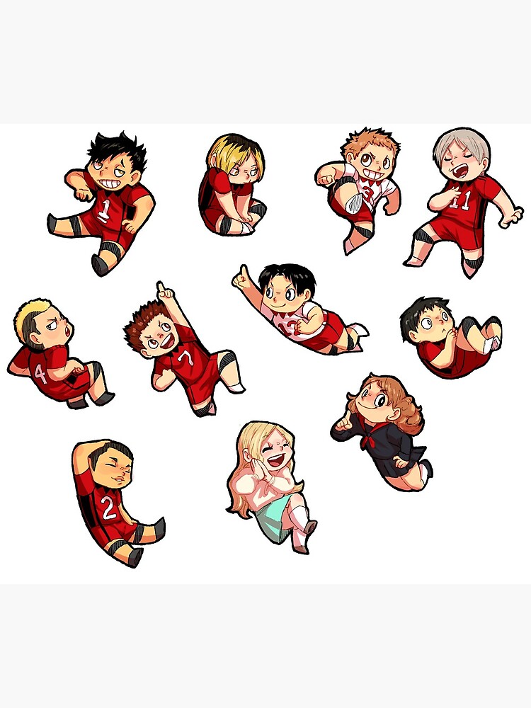 Karasuno Haikyuu! Nekoma Stickers Paper & Party Supplies etna.com.pe