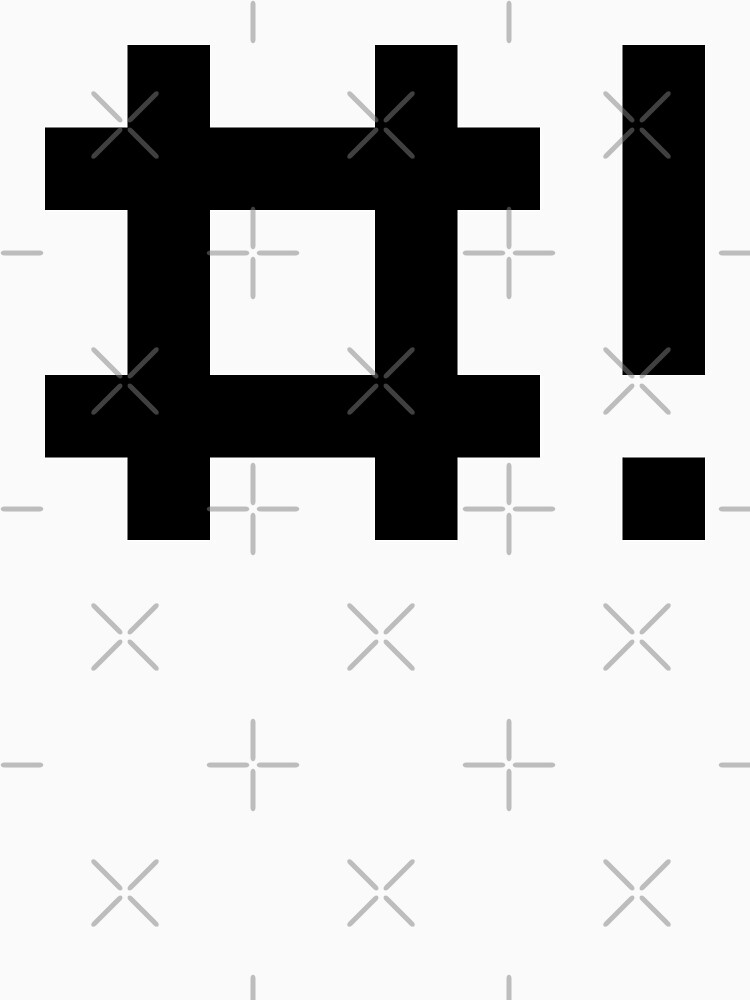 Hashbang - Design for Command Line Hackers Black Font" T-shirt for Sale ...