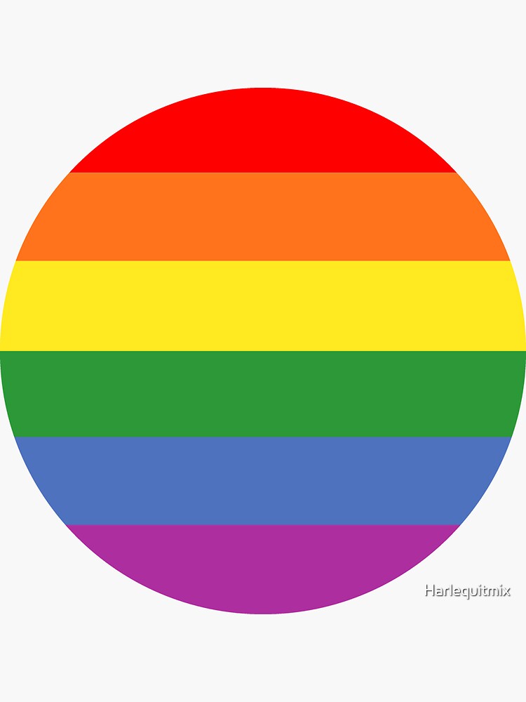 "Pride Circle" Sticker for Sale by Harlequitmix | Redbubble