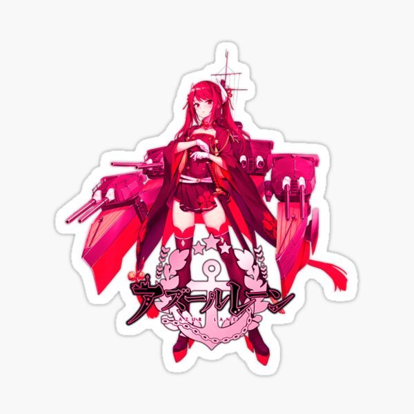 "HARUNA- AZUR LANE" Sticker for Sale by TETSUYA-CORP | Redbubble