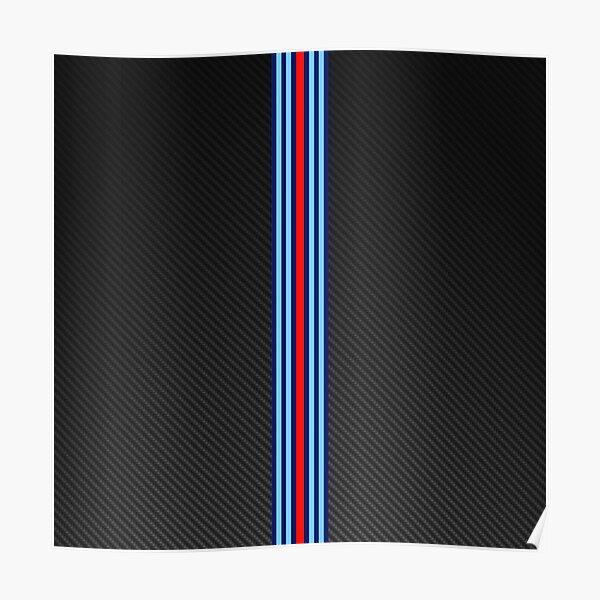 "Carbon Fiber Racing Stripes 9" Poster by JeffReding | Redbubble