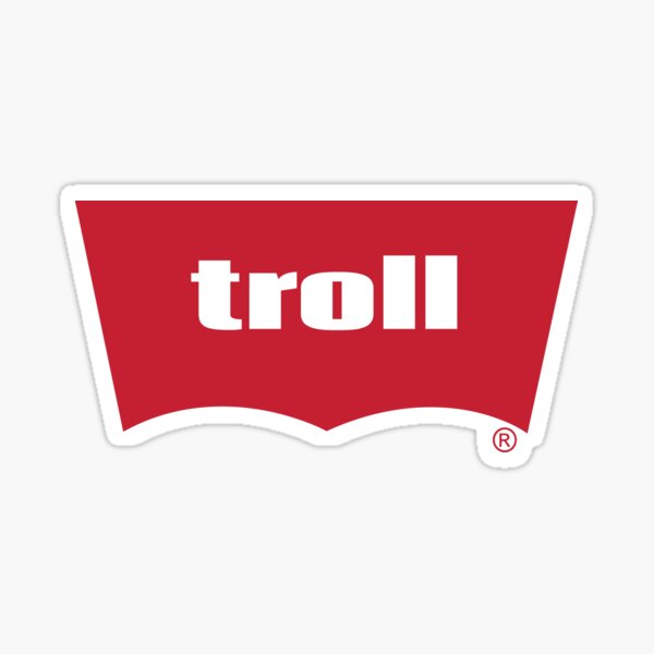"Troll Trolling Gamer" Sticker by WordsGamersUse | Redbubble
