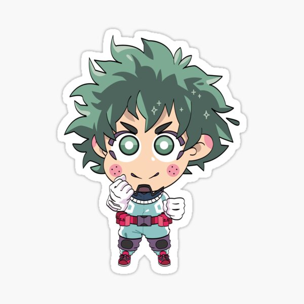 "My Hero Academia Deku" Sticker for Sale by chibicarrera | Redbubble