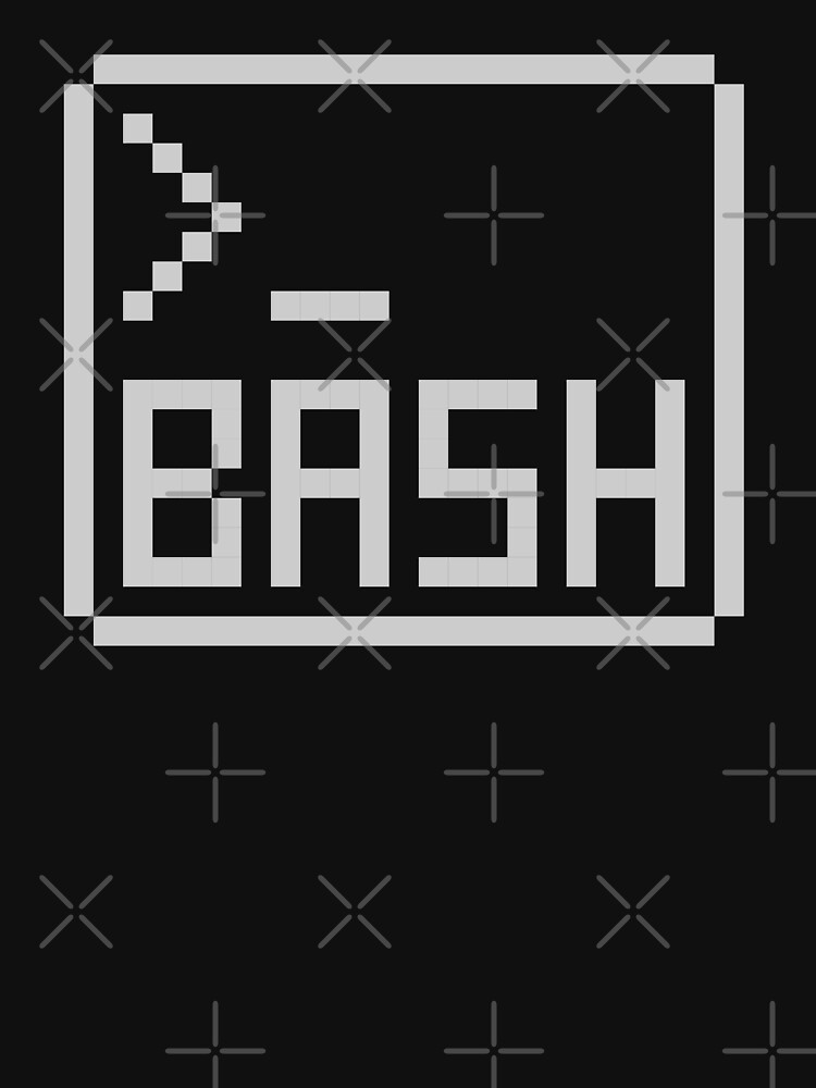 "Bash Shell Pixel Drawing for Command Line Hackers" T-shirt for Sale by ...