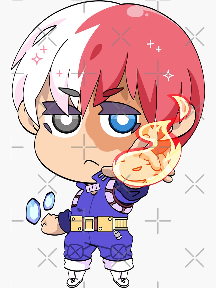 "My Hero Academia Todoroki Shoto" Sticker by chibicarrera | Redbubble