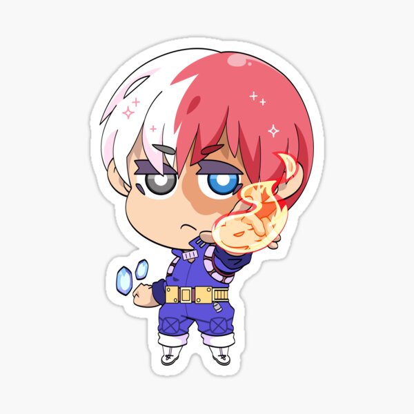 "My Hero Academia Todoroki Shoto" Sticker by chibicarrera | Redbubble