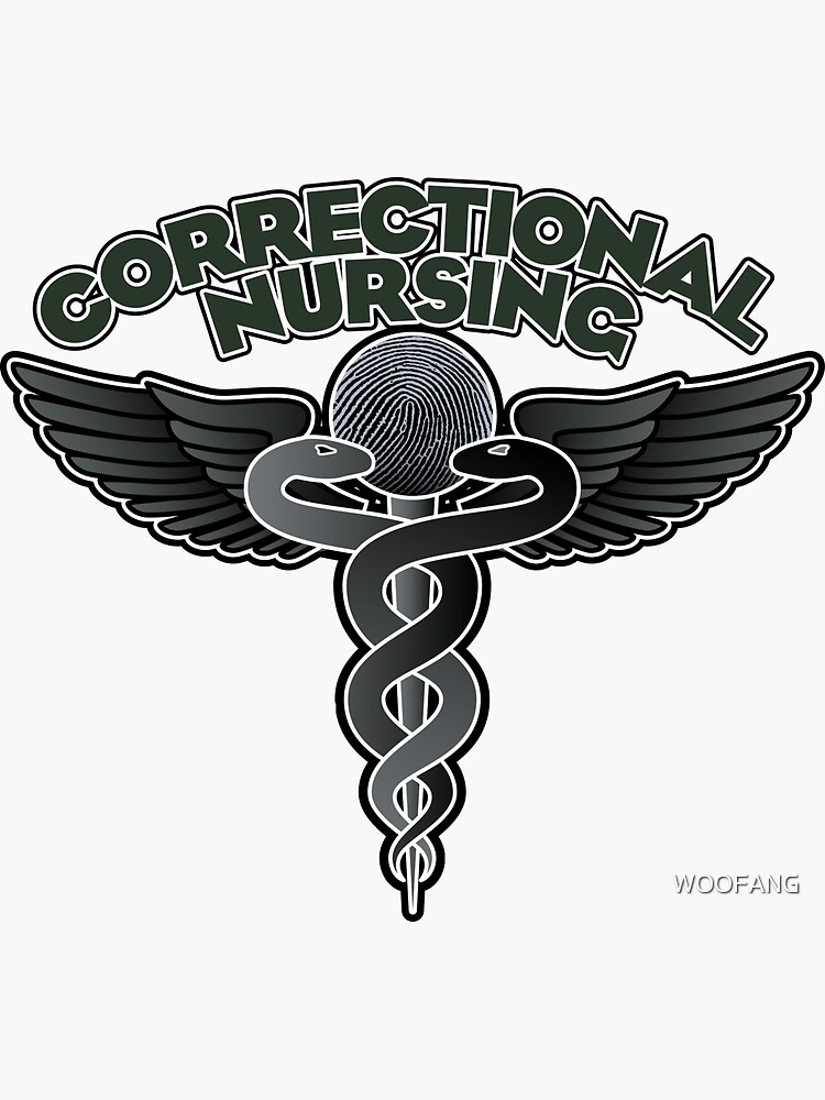 "CORRECTIONAL NURSING ART" Sticker for Sale by WOOFANG | Redbubble