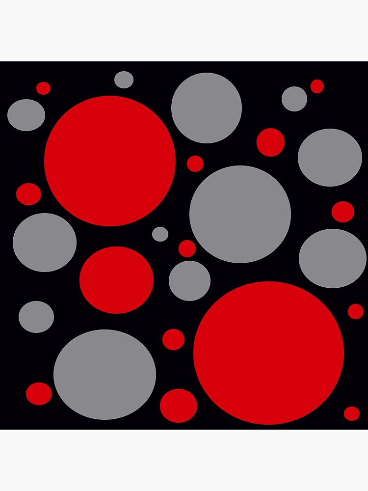 "red grey gray black circles circle round goth dark" Poster for Sale by ...