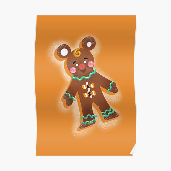 "Gingerbread Man" Poster for Sale by artofalrissa | Redbubble