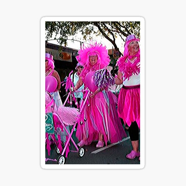 "Pink on Parade" Sticker by KazM | Redbubble