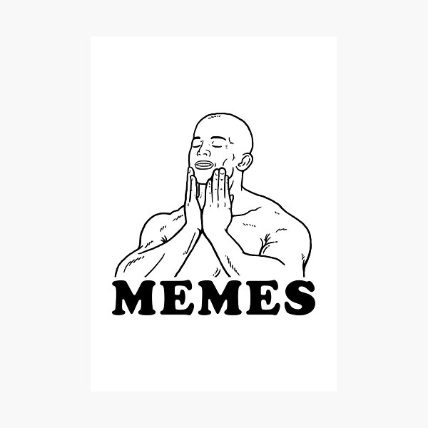 "Guy Rubbing Face Memes" Photographic Print for Sale by dumbshirts ...