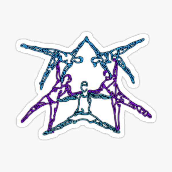 "Acro Teamwerk" Sticker by flowscribbles | Redbubble