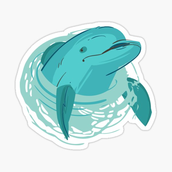 "Dolphin" Sticker by madtoyman | Redbubble
