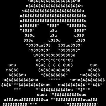 "Ascii Skull" Poster for Sale by masterchef-fr | Redbubble