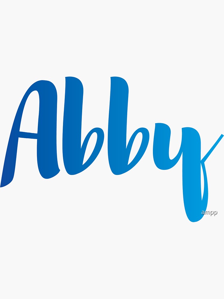 "Abby" Sticker for Sale by ampp | Redbubble
