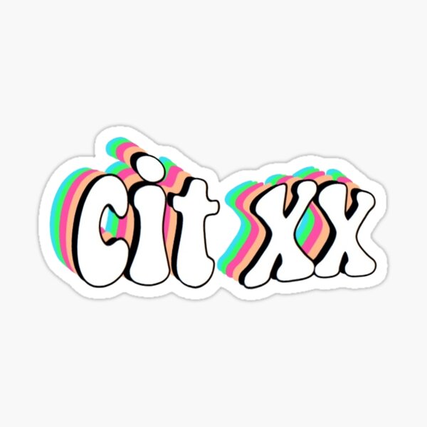 "cit xx groovy" Sticker for Sale by ajfsrm | Redbubble