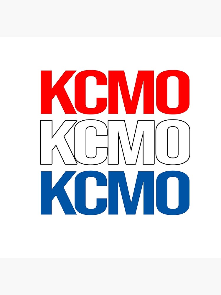 "KCMO Red White & Blue" Poster by warkos | Redbubble