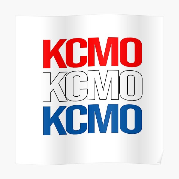 "KCMO Red White & Blue" Poster by warkos | Redbubble