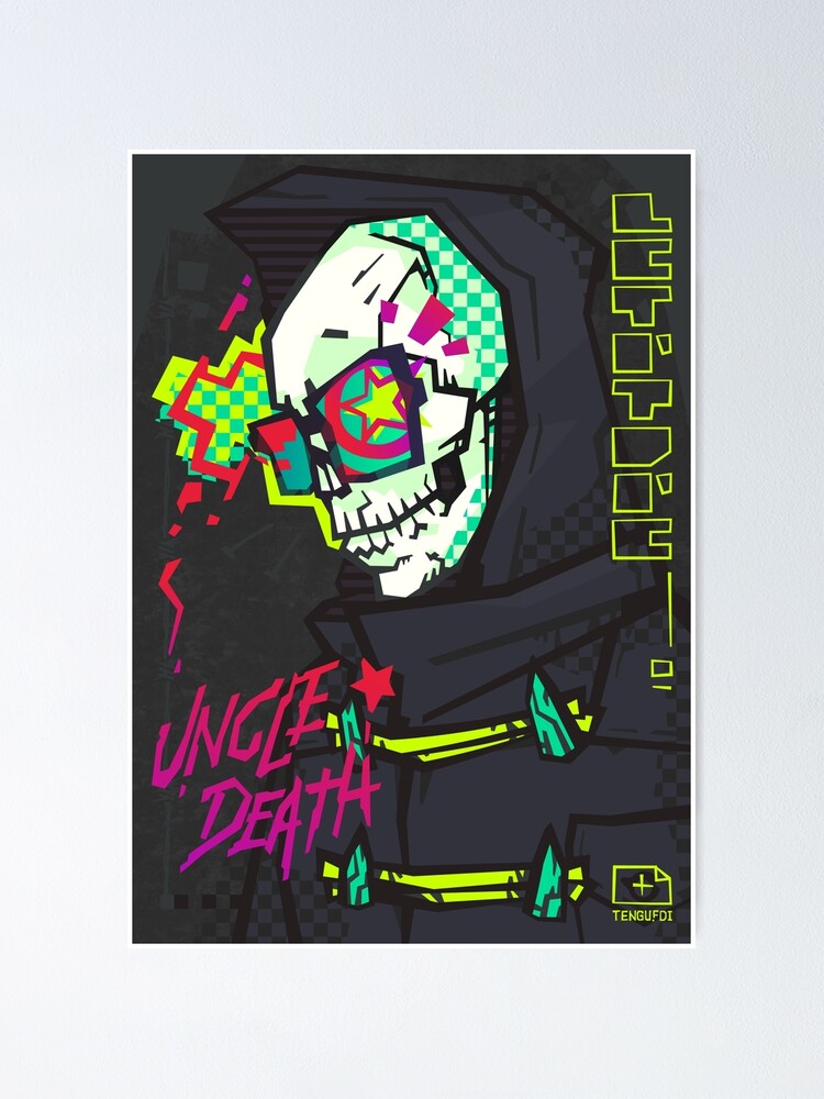 "Uncle Death // Let It Die" Poster for Sale by tengufdi | Redbubble